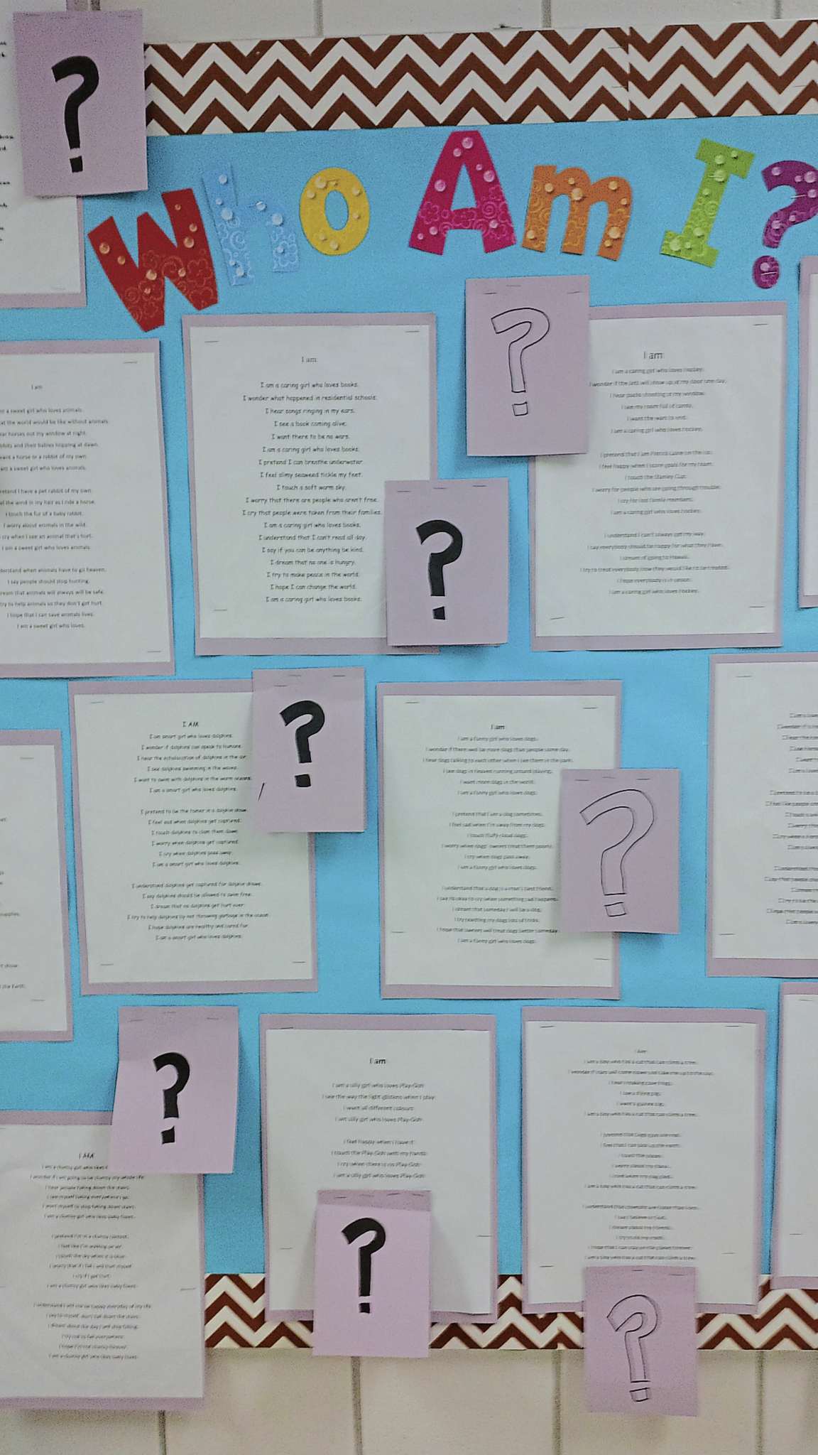 An eye-catching display – Our Communities