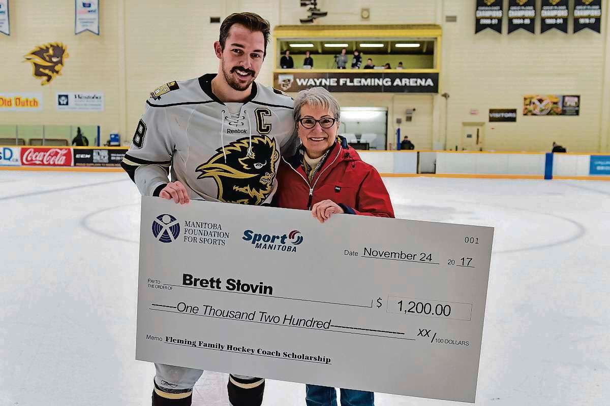 Sports in brief: Bisons’ Brett Stovin receives first Fleming Family ...
