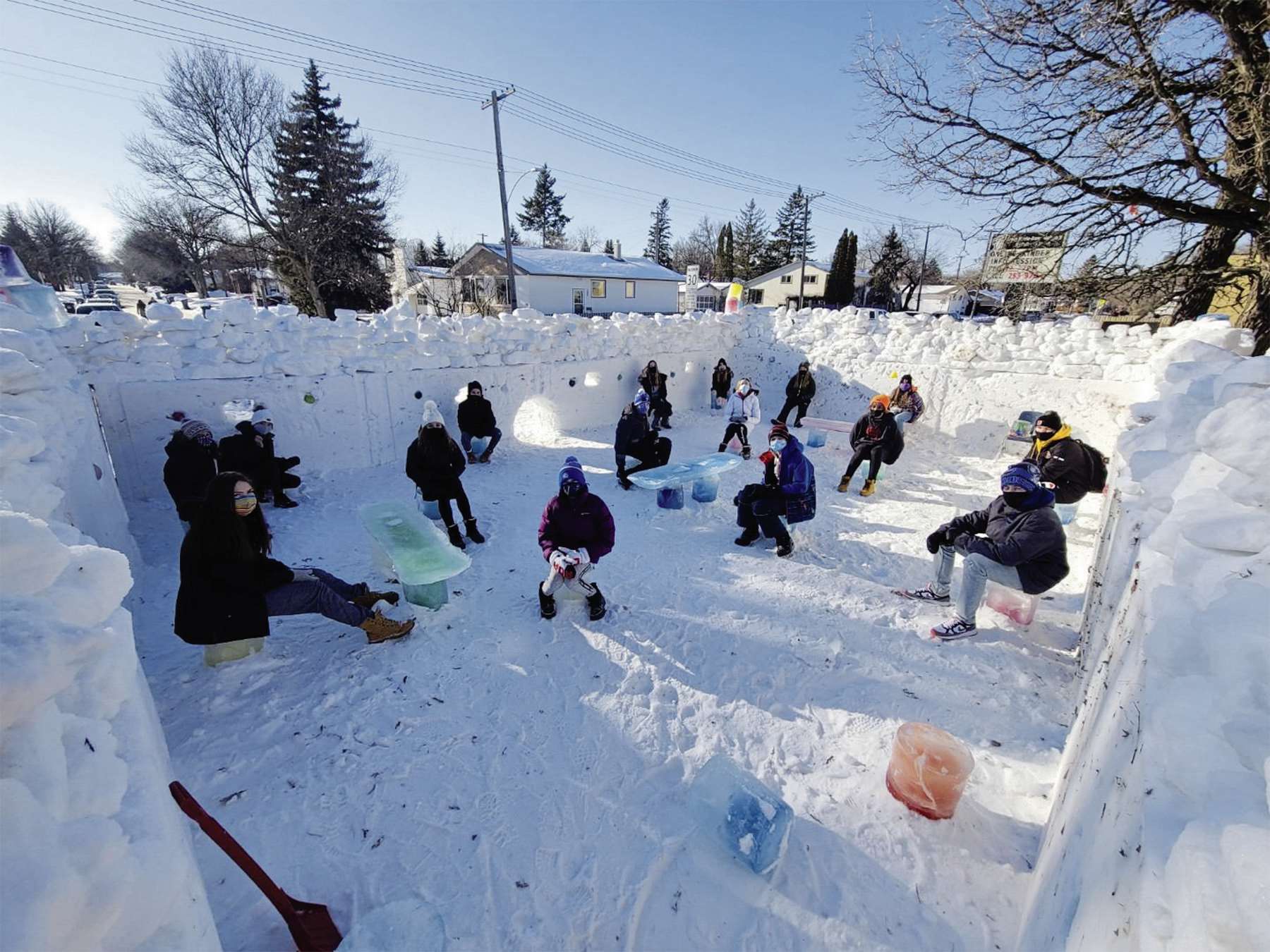 The magnificent snow fort at ÉMAG – Our Communities