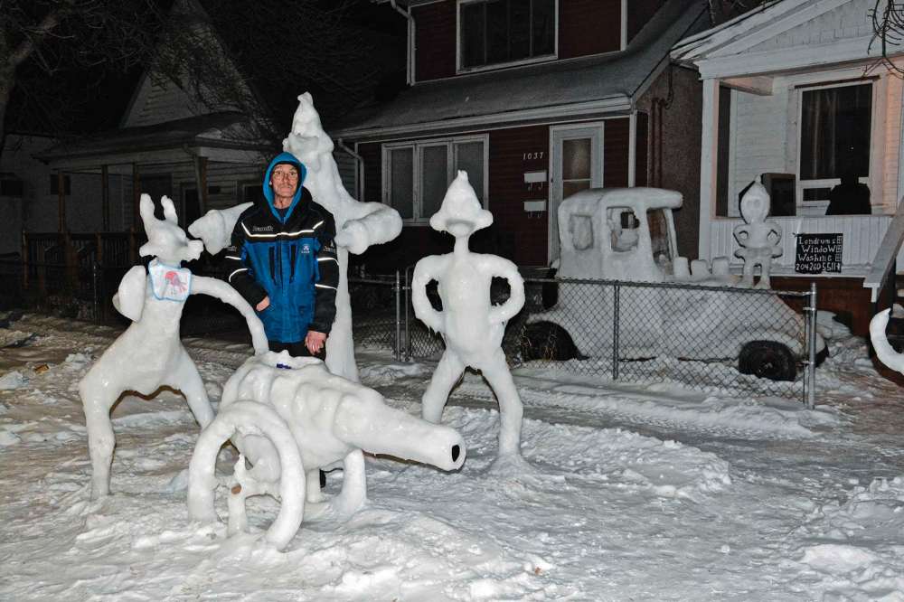 Looney Tunes snow structures brighten street – Our Communities