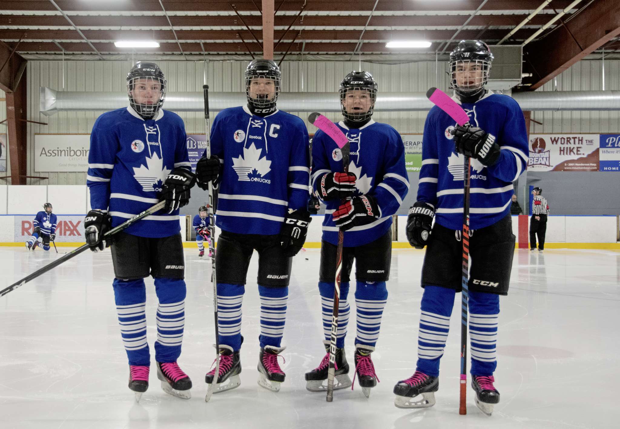 Canucks don pink to support one of their own – Our Communities