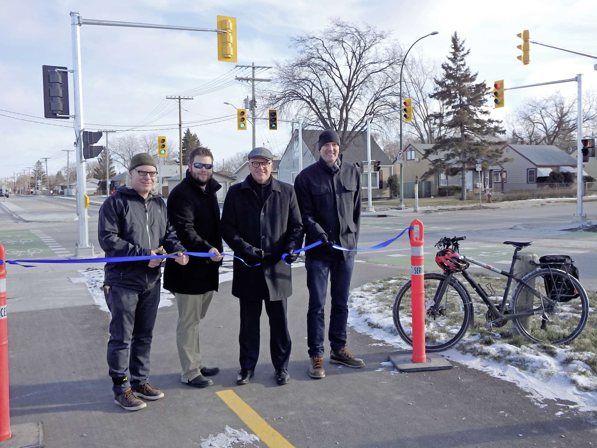 Cutting the ribbon on the Yellow Ribbon Trail extension – Our Communities