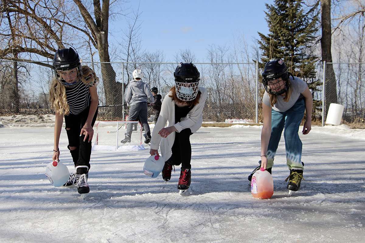 Students skating by – Our Communities