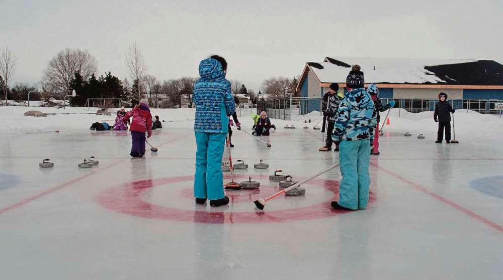 Students hurry hard across outdoor ice – Our Communities