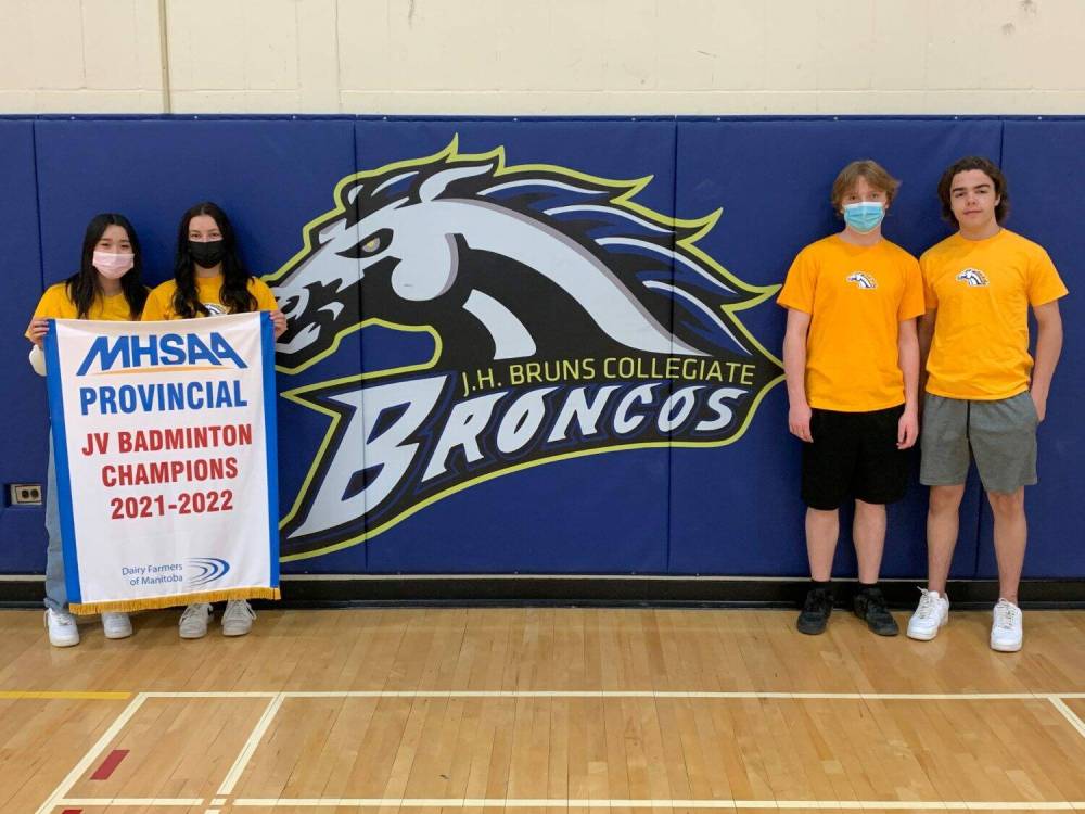 J. H. Bruns JV badminton team crowned provincial champs – Our Communities