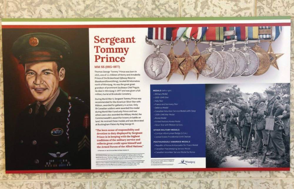 Interpretive displays unveiled at Sergeant Tommy Prince Place – Our ...