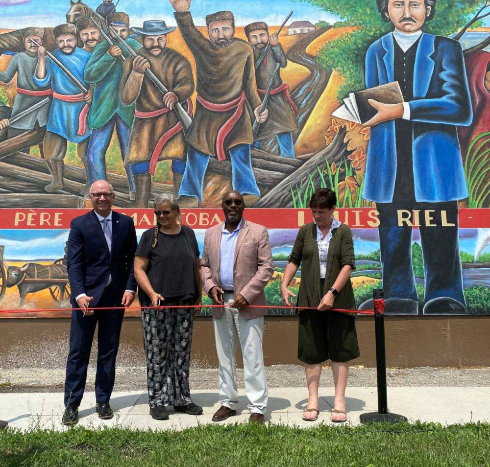 Iconic mural of Louis Riel revamped – Our Communities