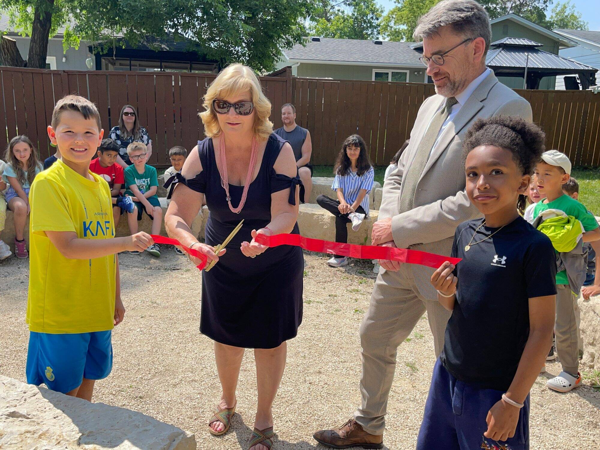 Outdoor classroom named in honour of former school trustee Johnston ...