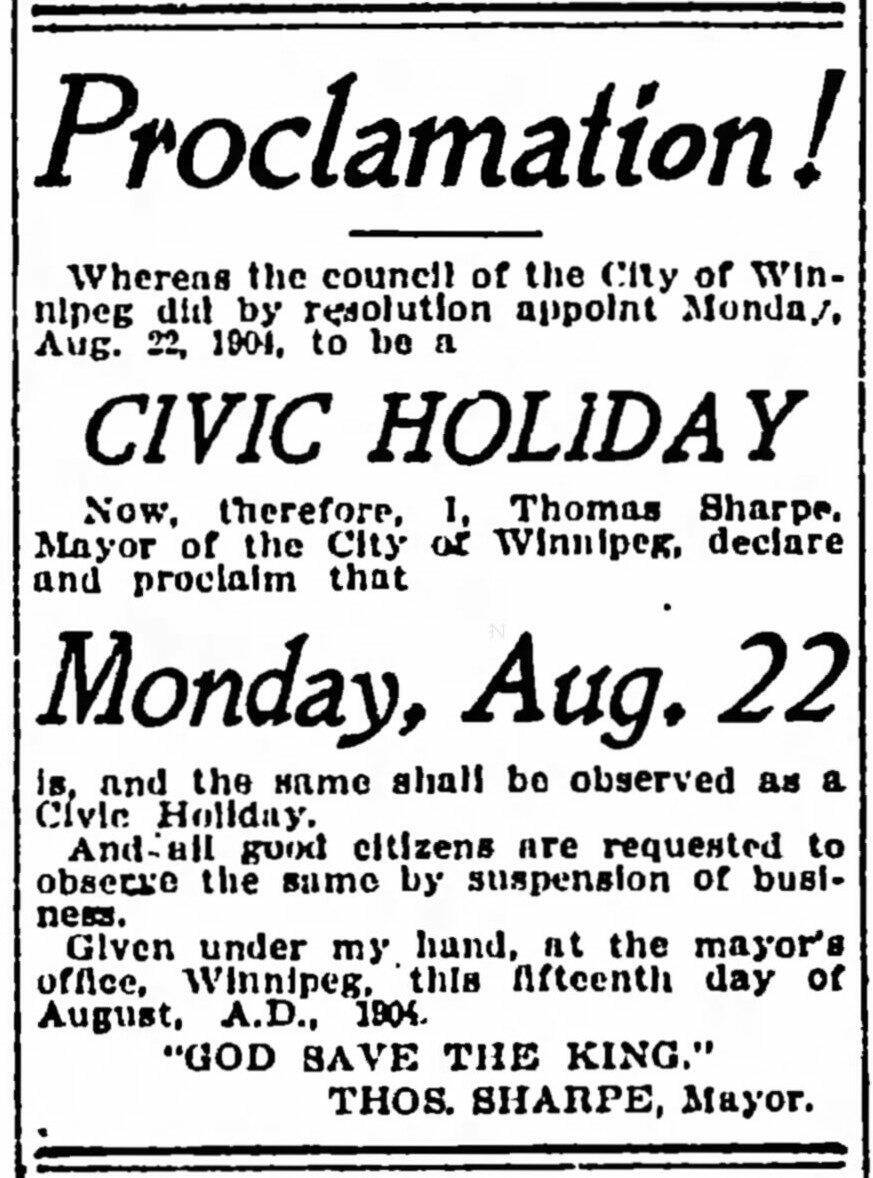The story behind the August long weekend – Our Communities