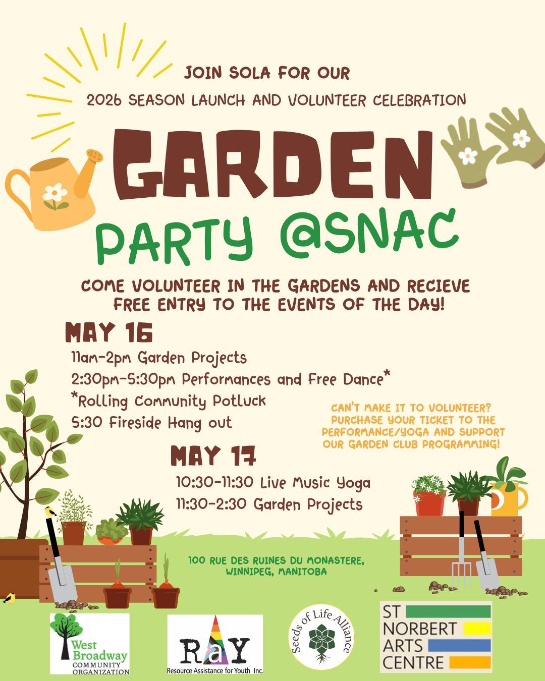 Garden Party at St. Norbert Arts Centre – Our Communities