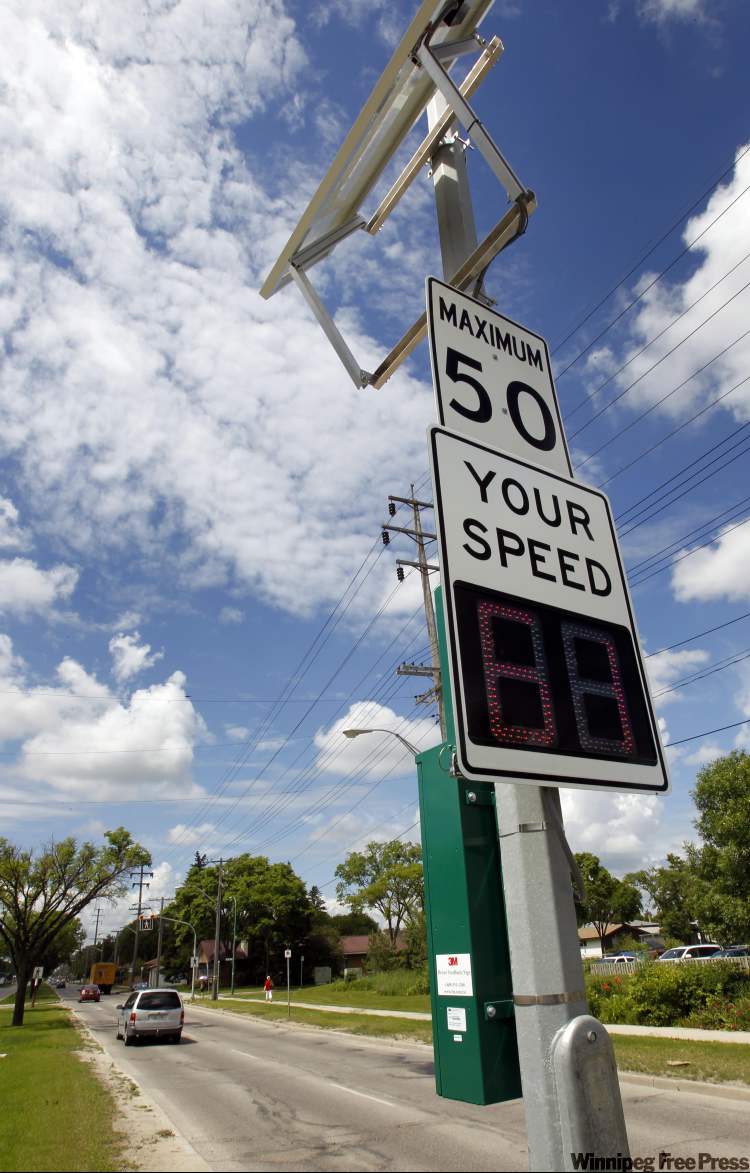Pilot project: New signs to tell drivers their speed – Winnipeg Free Press