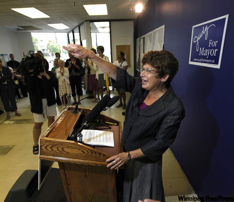 Judy rolls out campaign platform – Winnipeg Free Press