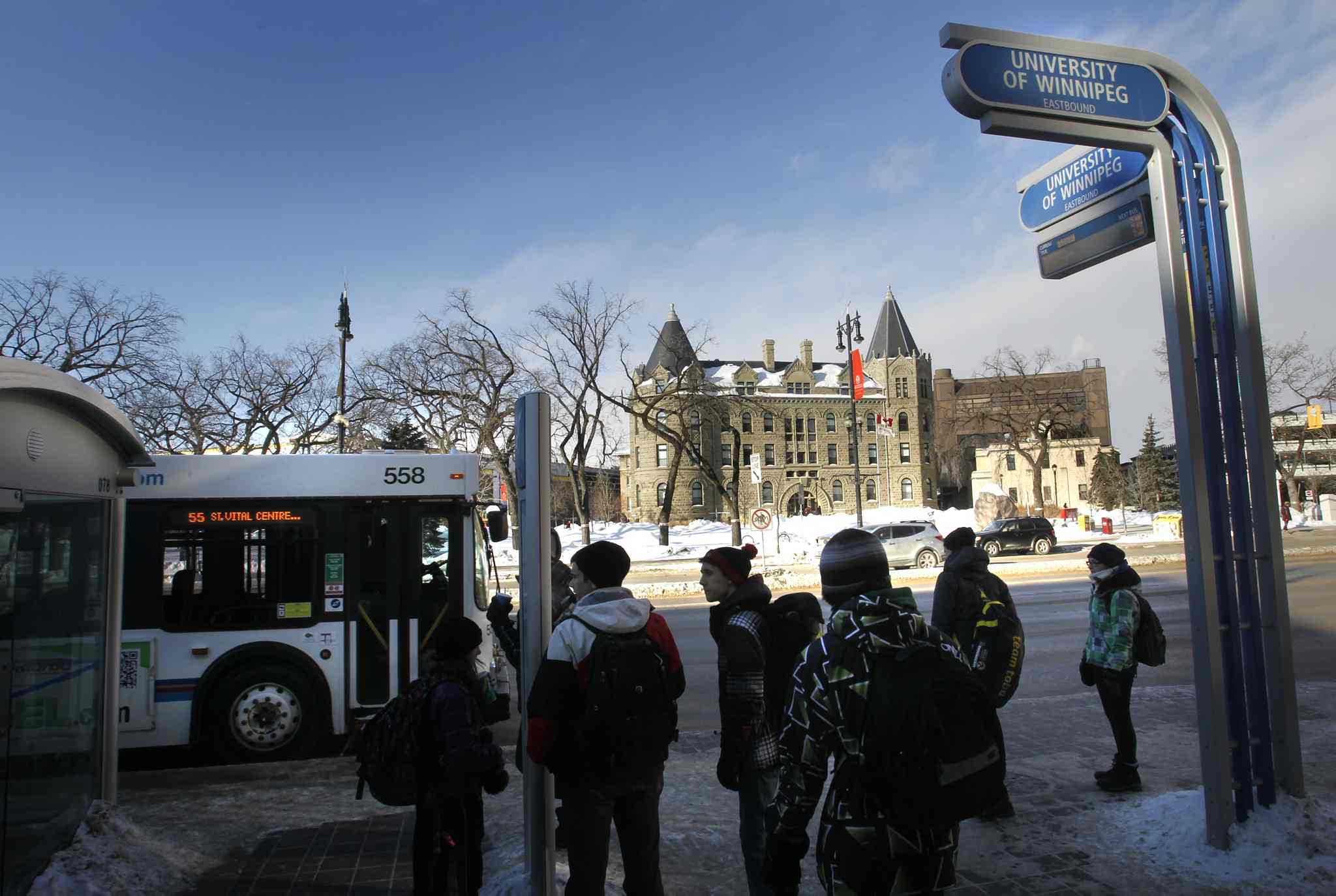 University student leaders review agreement for new mandatory bus pass ...