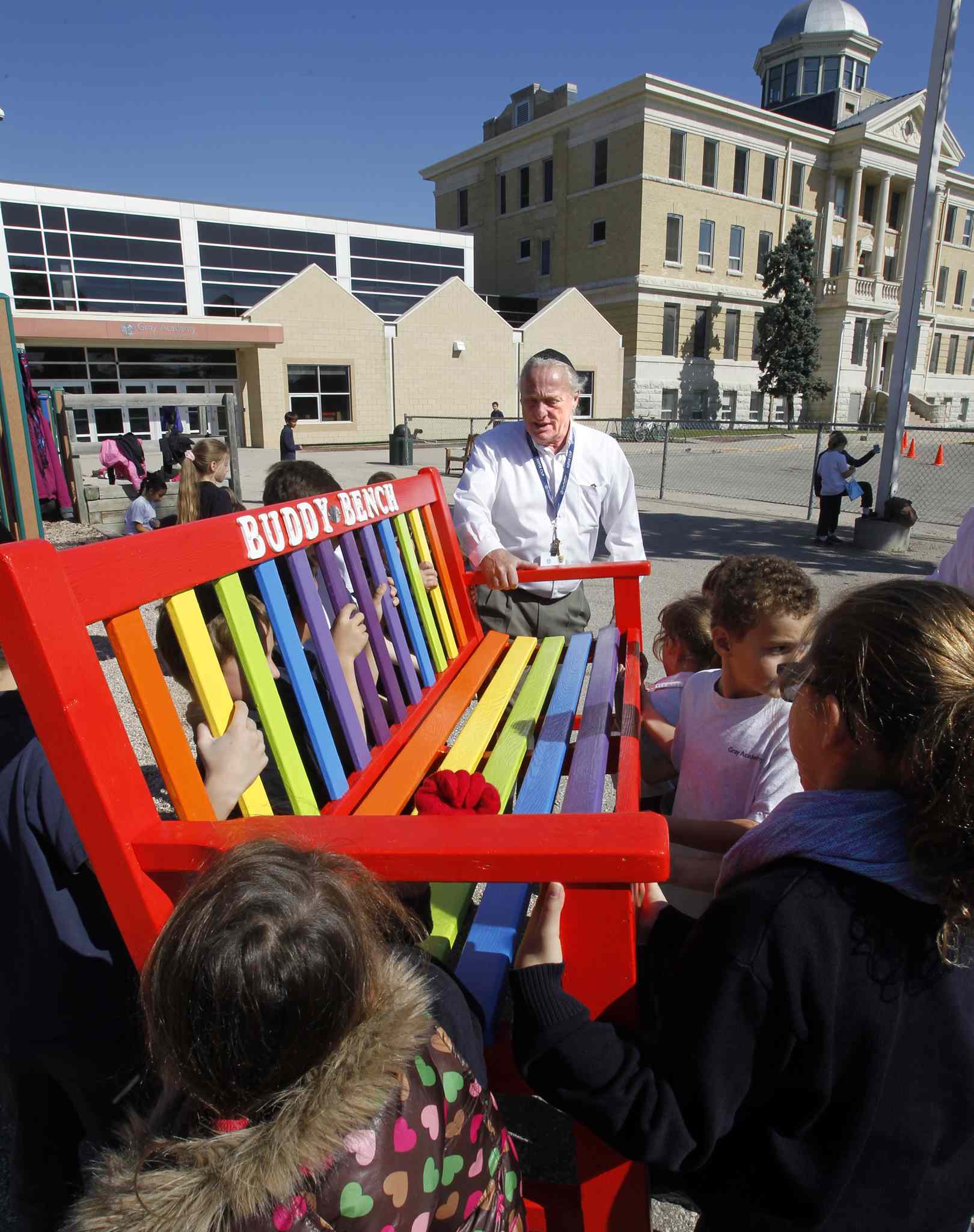 Academy introduces Buddy Bench to foster friendship, inclusion ...