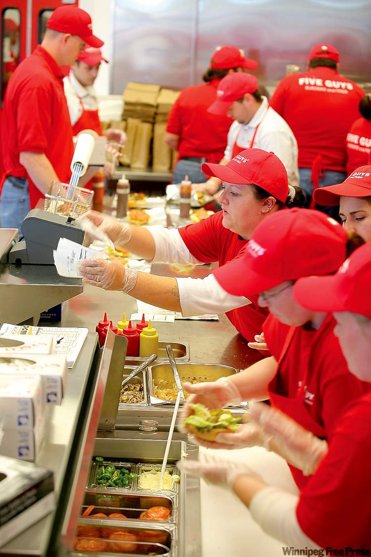 Five Guys coming to city – Winnipeg Free Press