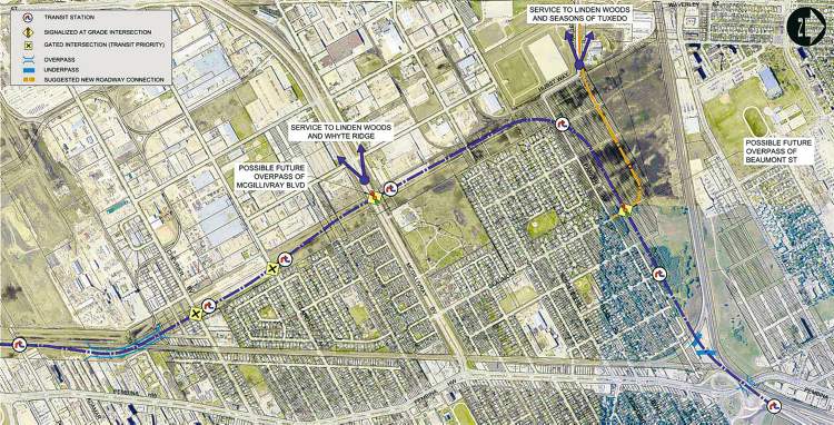 Transitway route on the map – Winnipeg Free Press