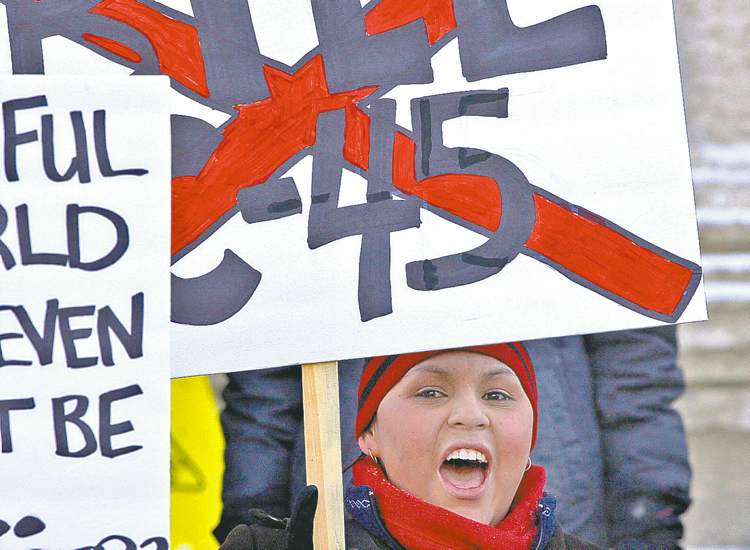 400 First Nations protesters march for treaty rights – Winnipeg Free Press