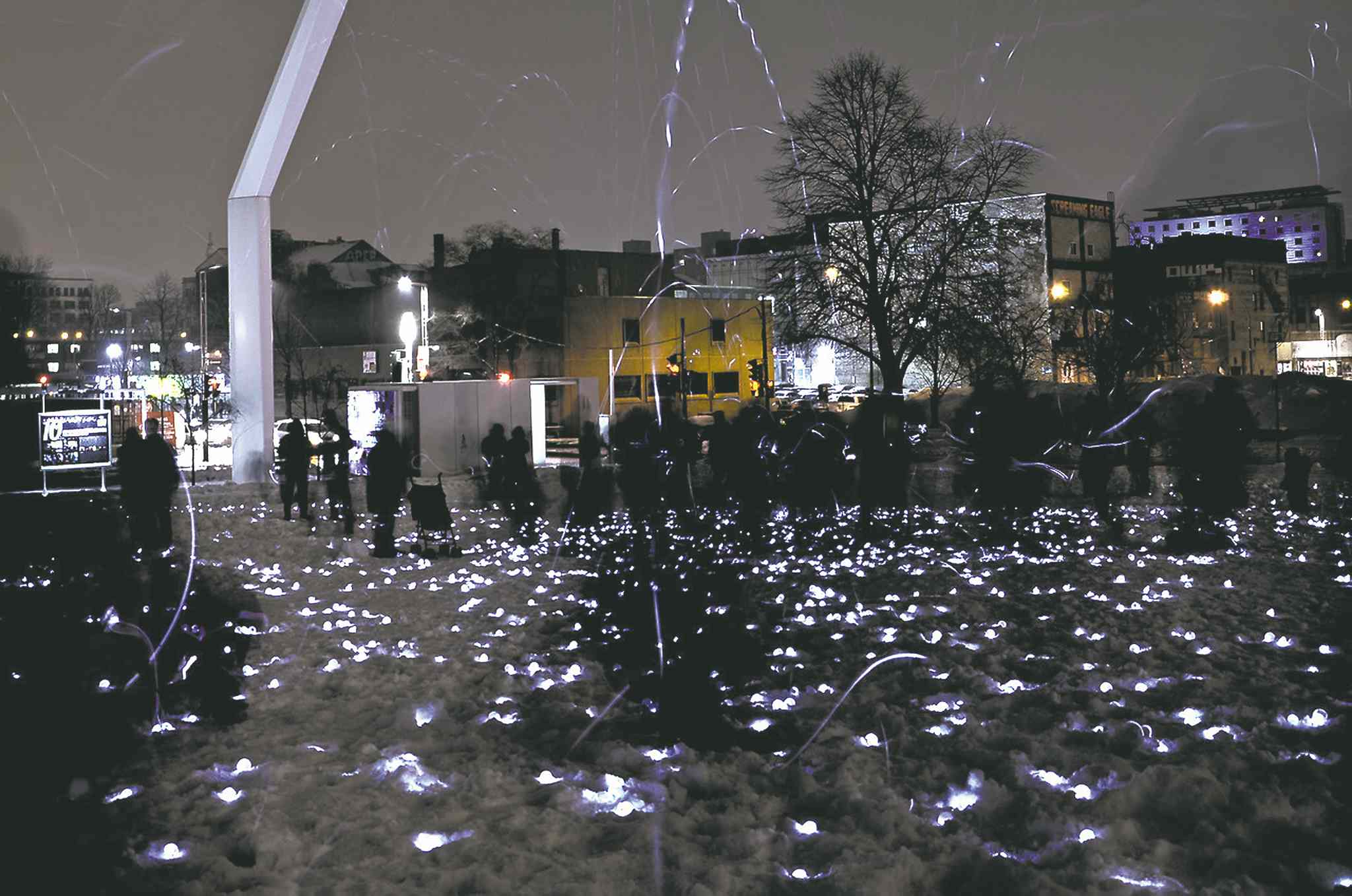 Interactive starry, starry night in downtown parking lot among unique ...