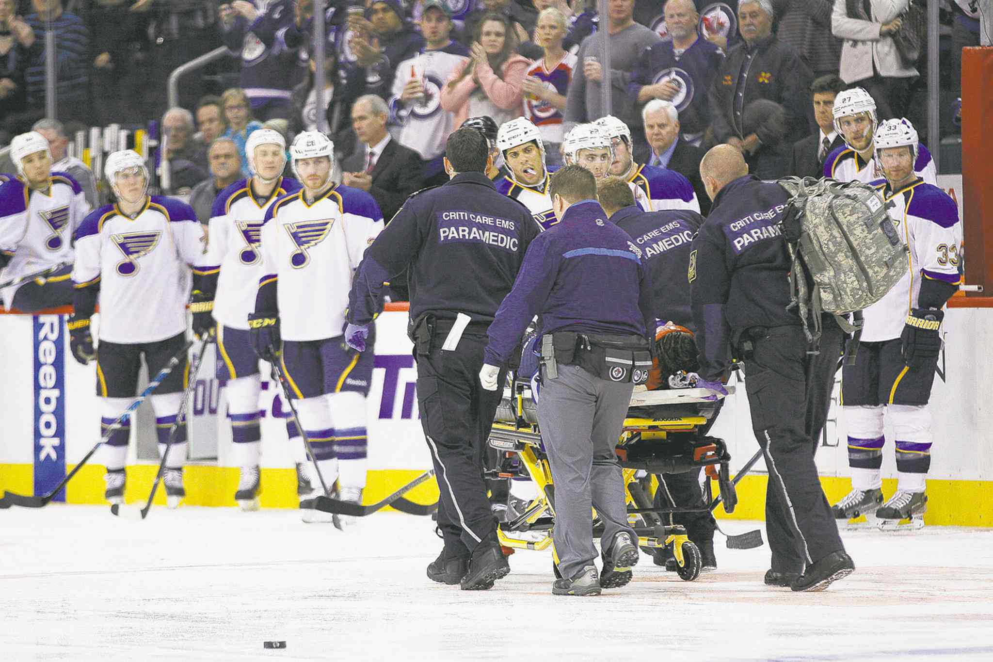 Trouba OK after scary crash into boards – Winnipeg Free Press
