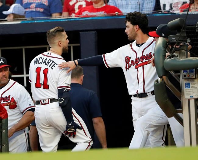 Braves CF Inciarte leaves game with hamstring injury – Winnipeg Free Press