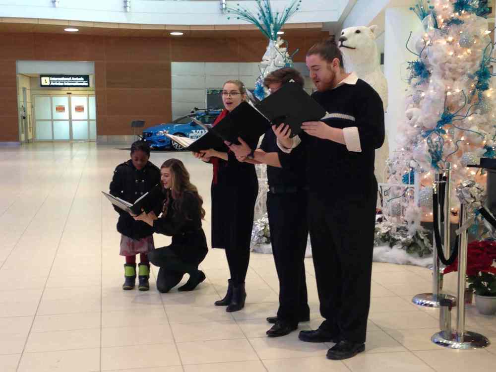Carollers gave a comforting welcome to travellers at Winnipeg airport ...