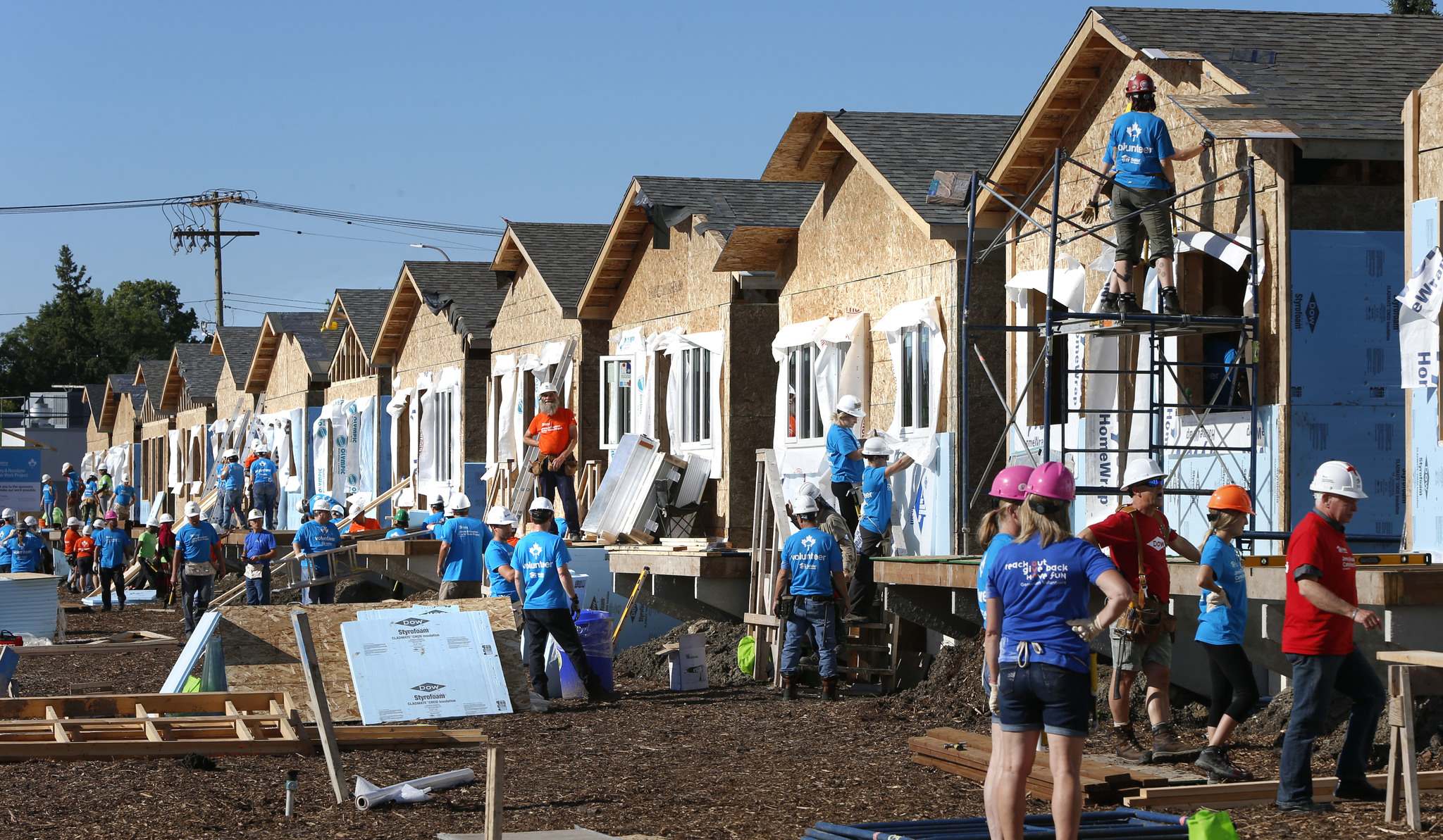 Construction continues full bore at Habitat build – Winnipeg Free Press