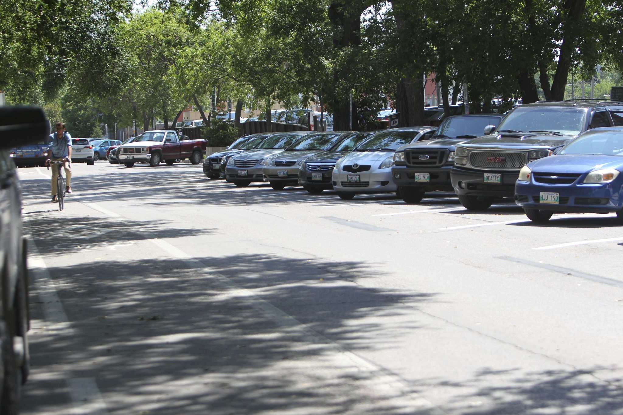 New one-way street and angled parking causing driver confusion ...