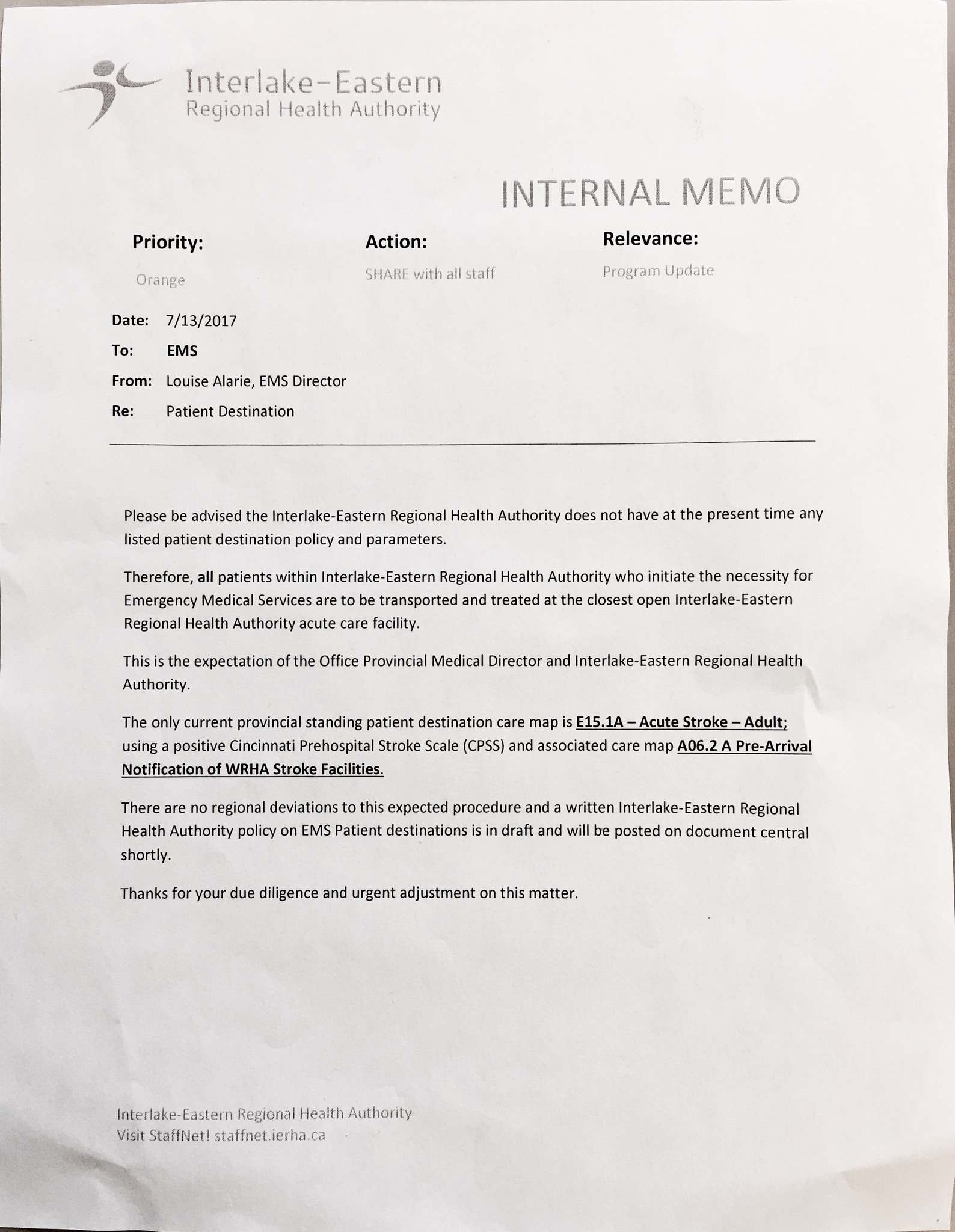 Health authority put patients in danger by diverting paramedics from ...