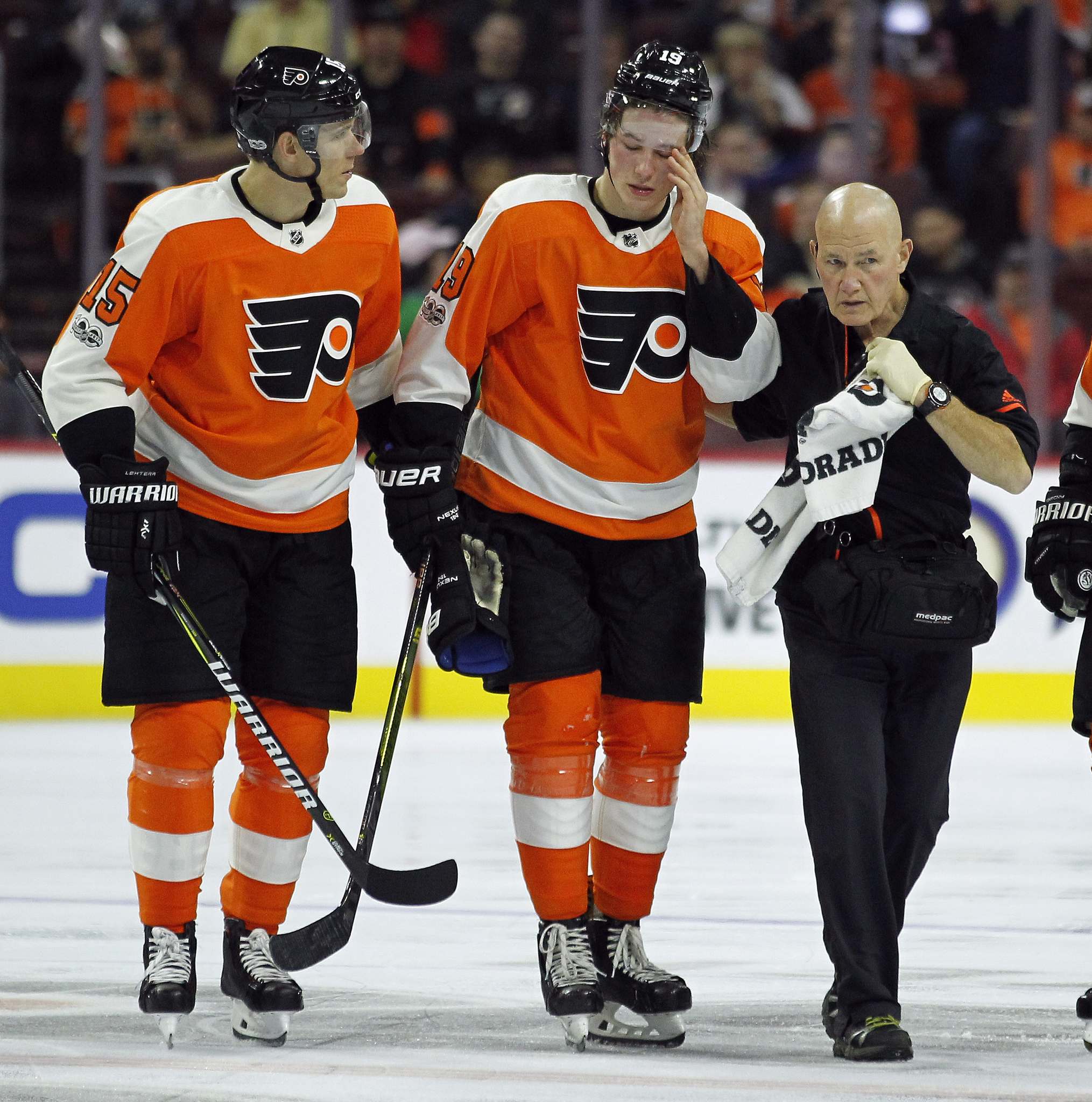 Nolan Patrick ‘fine,’ practises with Flyers day after head crashes into ...