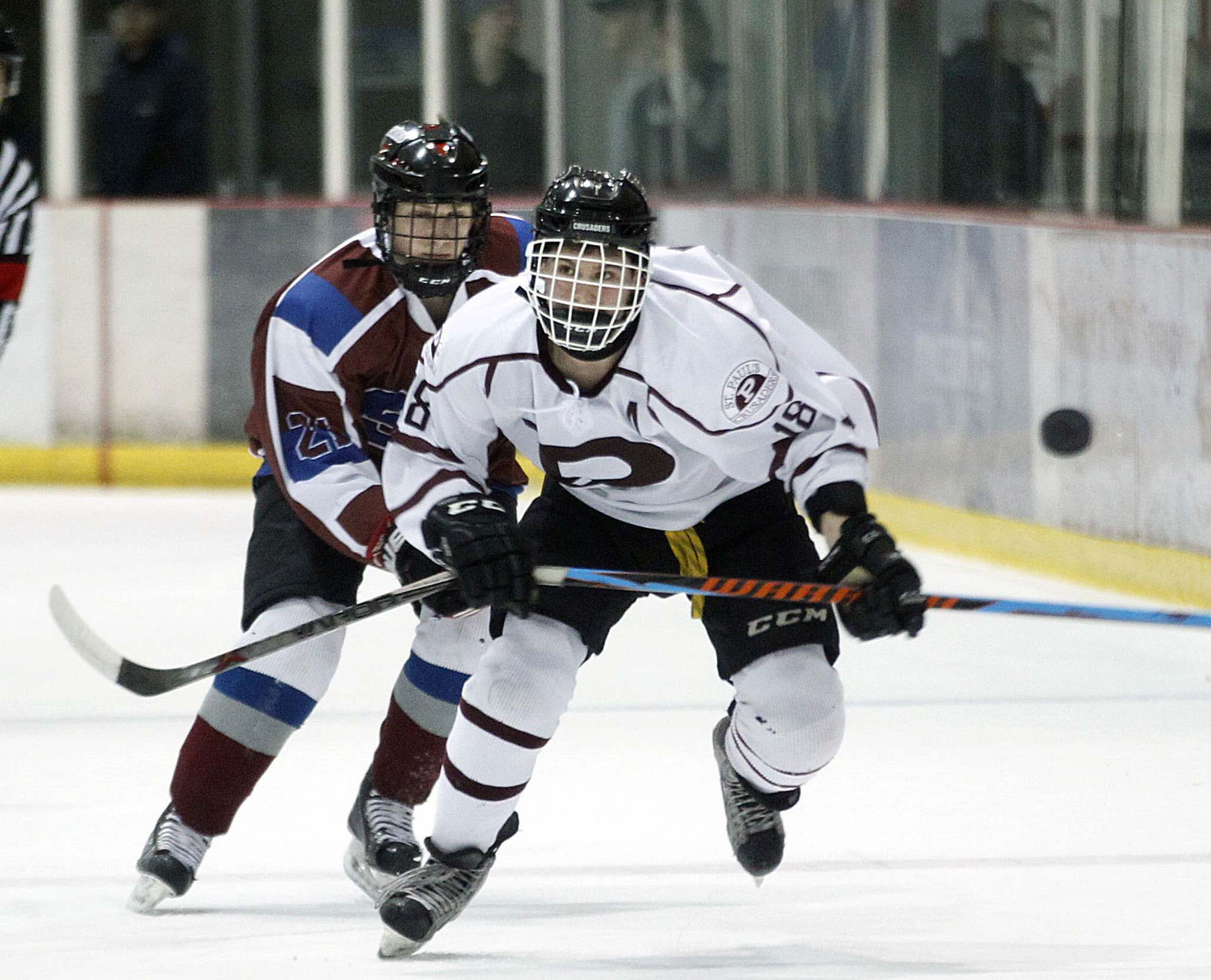 Crusaders, Huskies top pools in boys high school hockey playoffs ...