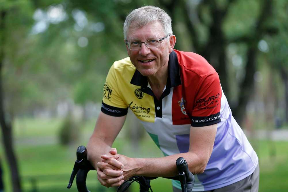 Bishop bikes across Canada for reconciliation – Winnipeg Free Press