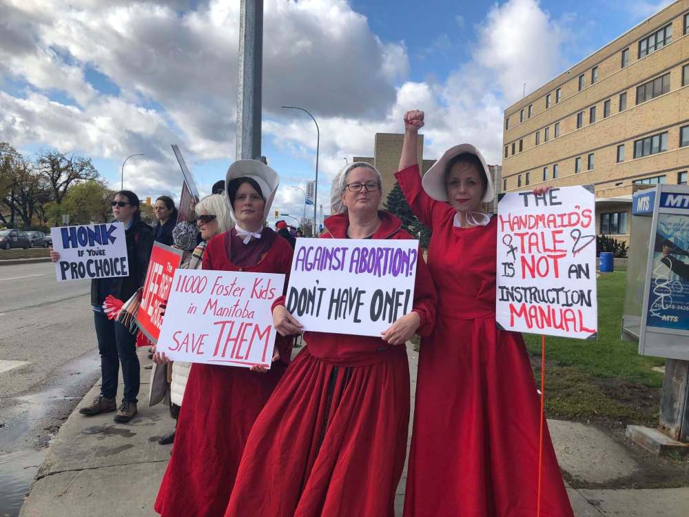 Handmaids appear at anti-abortion rally – Winnipeg Free Press