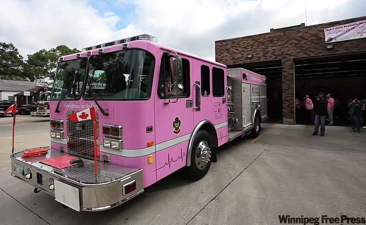 Pink fire truck (yes, pink) unveiled today – Winnipeg Free Press