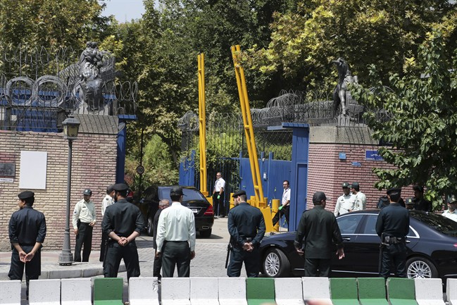 British foreign secretary reopens embassy in Iran after 4-year closure ...