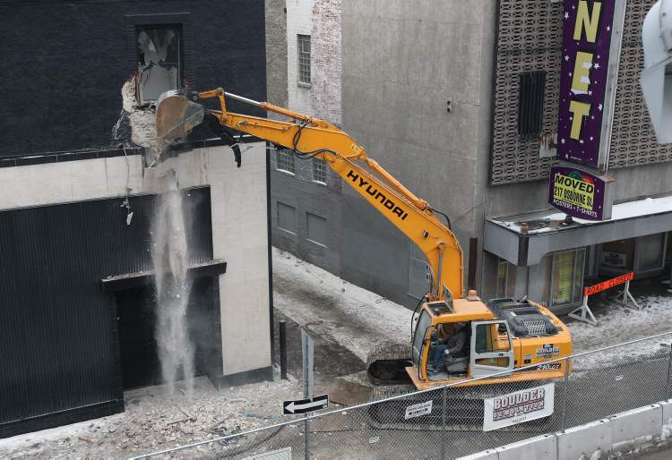 Demolition starts on former A & B Sound building – Winnipeg Free Press