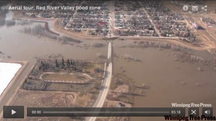 VIDEO: Aerial tour of flood zones – Winnipeg Free Press