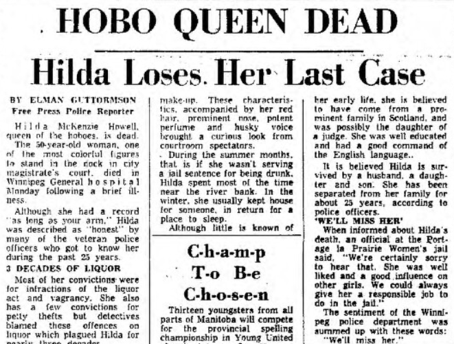 Haunted by the spirit of Winnipeg’s ‘Hobo Queen’ – Winnipeg Free Press