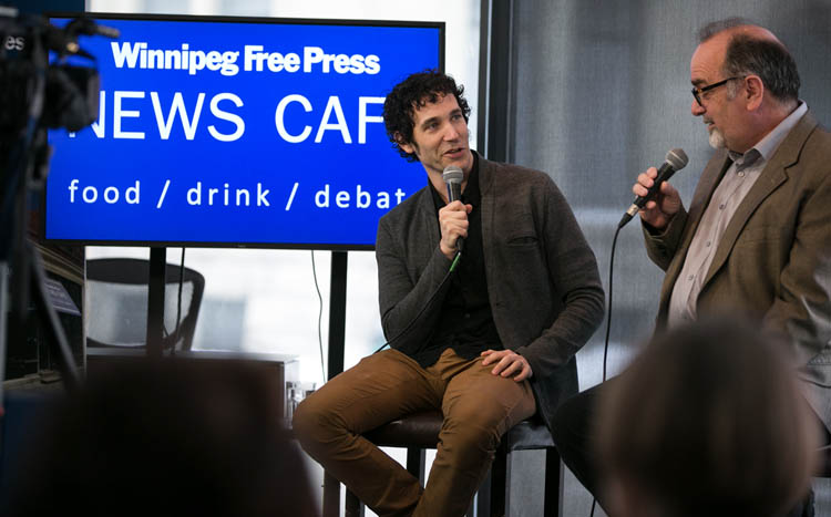 Jonas Chernick, star of My Awkward Sexual Adventure at News Café ...