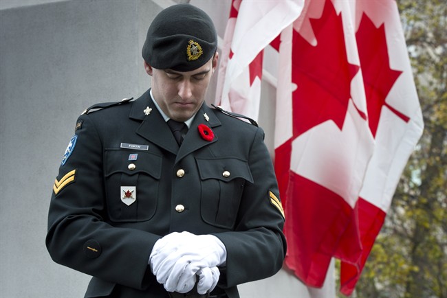 Remembrance Day traditions play out in snow squall at National War ...