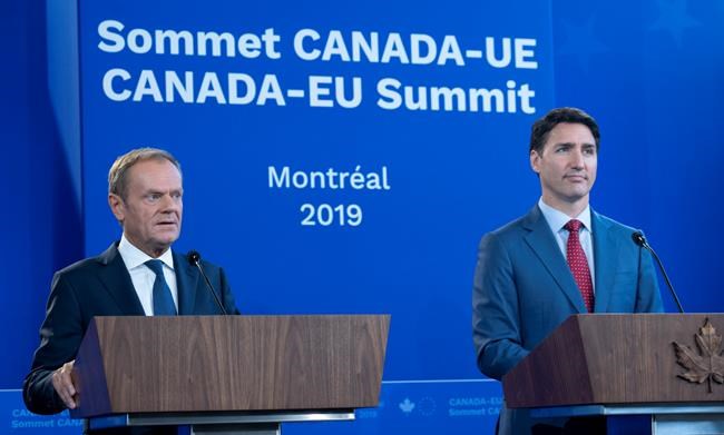 Justin Trudeau takes aim at NDP over EU-Canada trade pact as summit ...