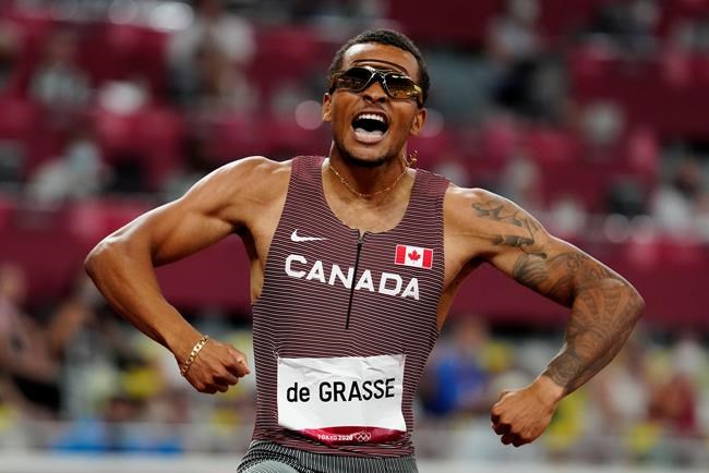 Canadian sprinter Andre De Grasse races to gold in men’s 200 metres ...