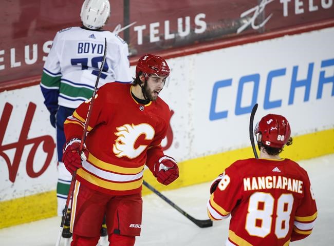 Calgary Flames sign RFA defenceman Connor Mackey, veteran forward Brad ...