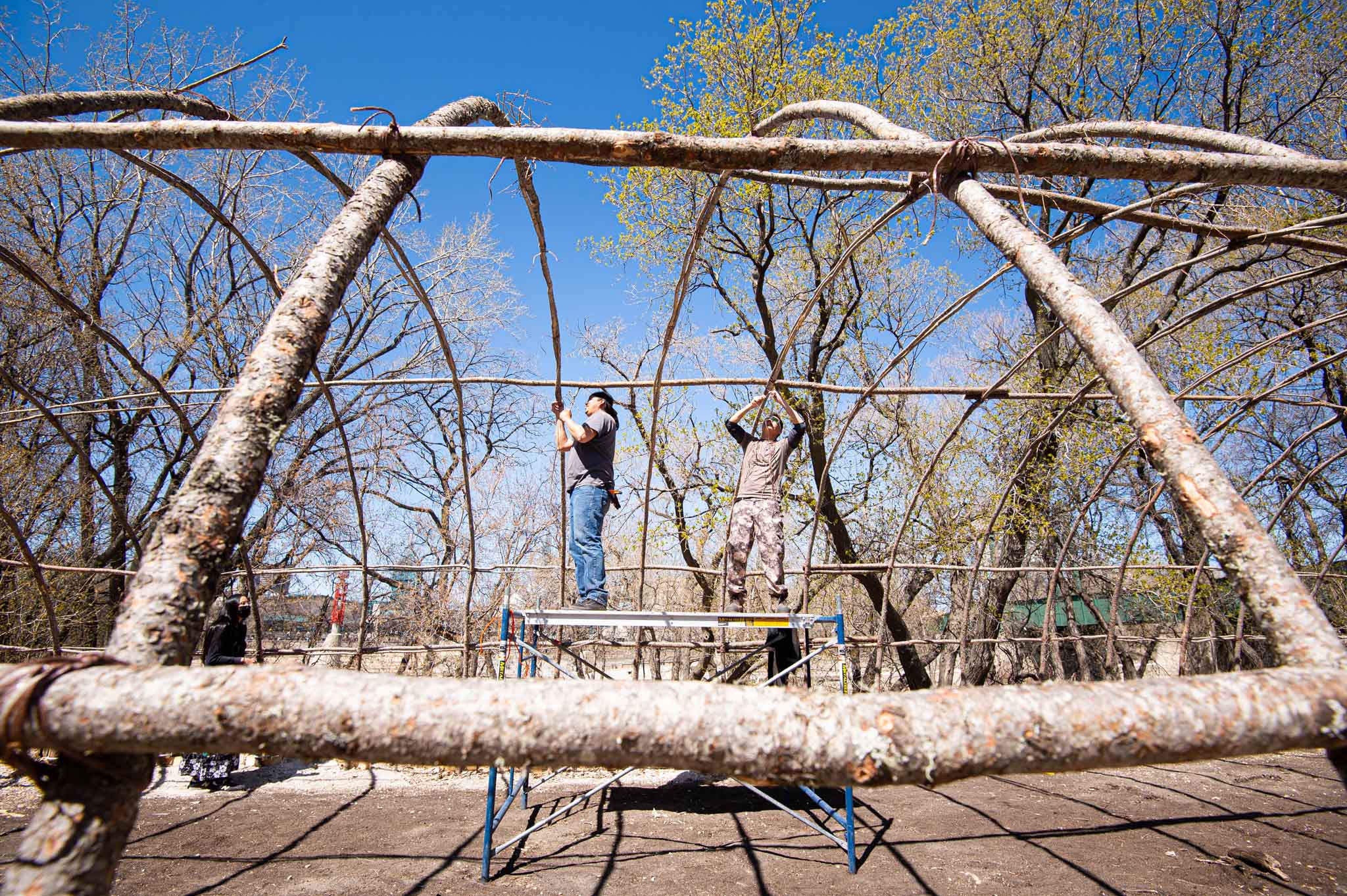 Indigenous lodge rises at The Forks – Winnipeg Free Press