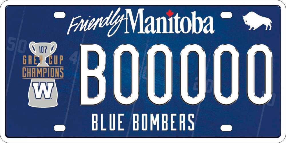Bombers, MPI unveil new Grey Cup-champion licence plates – Winnipeg ...