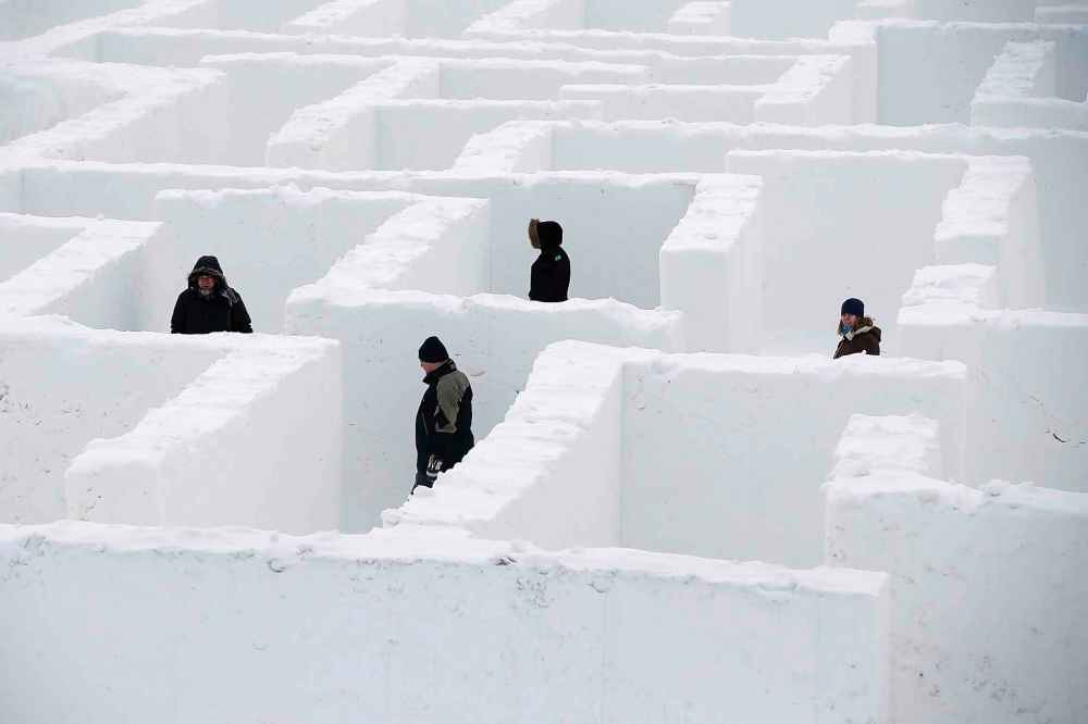 St. Adolphe’s record-breaking snow maze captures winter’s whimsical ...