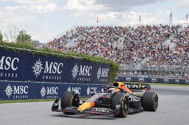 F1 season leader Verstappen leads both practice sessions at Montreal ...