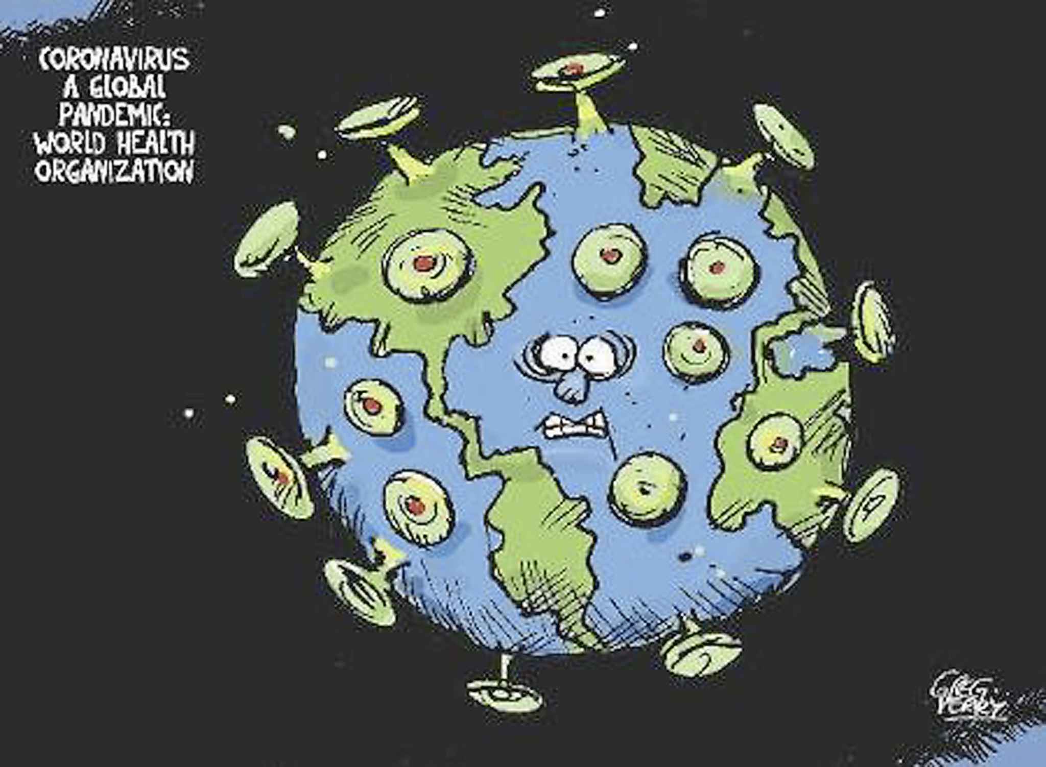 Editorial cartoon for Friday March 13 2020 – Winnipeg Free Press