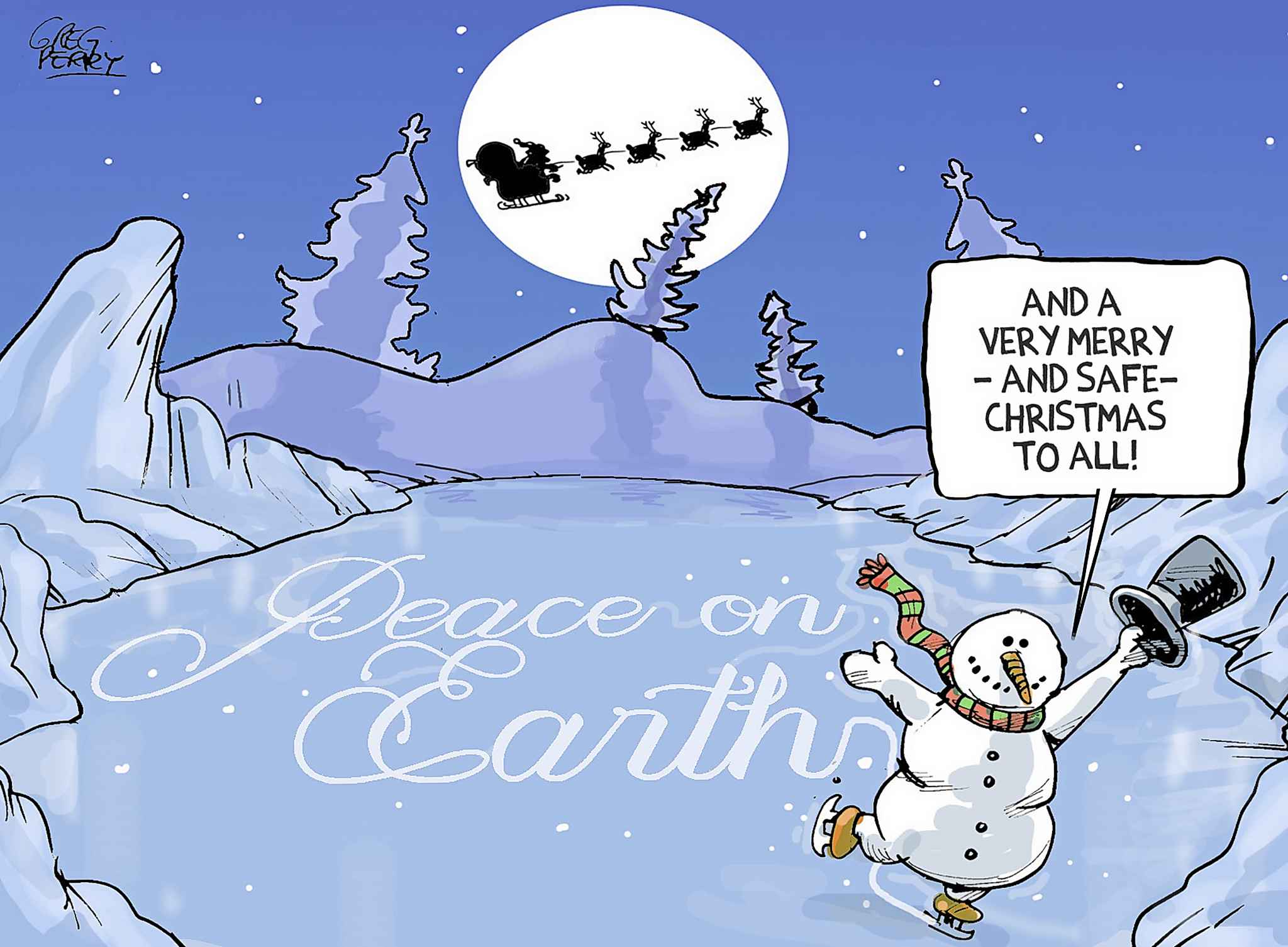 Editorial cartoon for Dec. 24, 2020 – Winnipeg Free Press