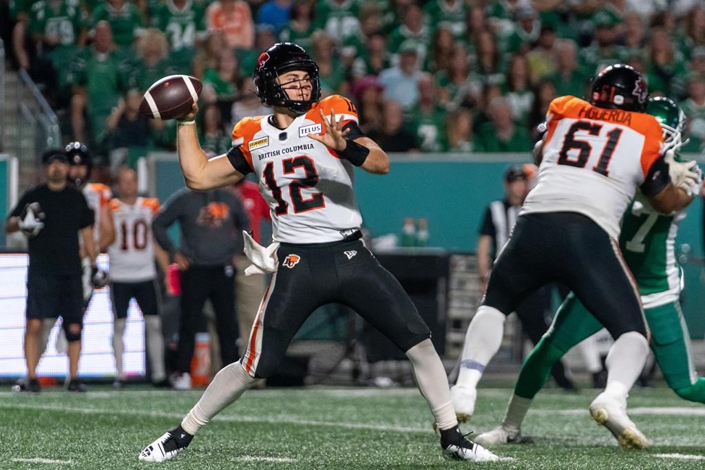 B.C. Lions taking more time to evaluate quarterback Nathan Rourke’s ...