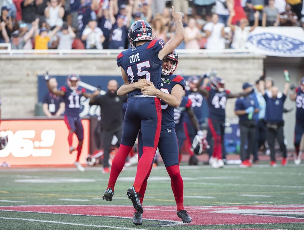 Cote plays last-second hero as Alouettes edge Tiger-Cats – Winnipeg ...